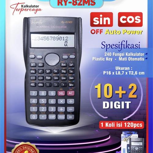Jual Kalkulator anak sekolah kuliah Scientific (Sains) Royally RY-82MS ...