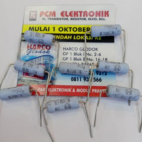 Jual Resistor 820 Ohm 3 watt Merk MATSUSHITA PANASONIC Original ...