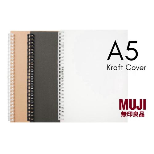 Jual MUJI Kraft Binder A5 (Dark Grey, Beige, Polypropylene) - baru ...