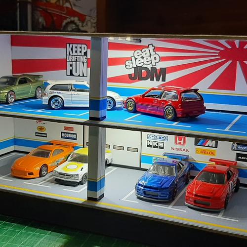 Jual Diorama basement parkiran hot wheels bengkel diecast skala 64 - P2 ...