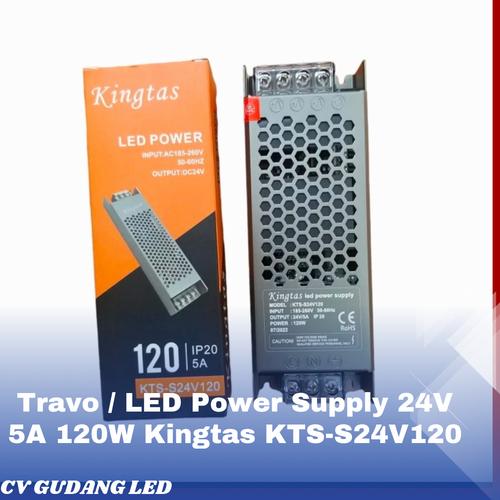 Jual Travo / LED Power Suplay 24v 5A 120w Kingtas KTS-S24V120 - Kab ...