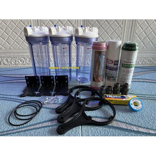 Jual Paket Filter Air Sumur / Zat Besi Siap Pakai 3 Tahap Penyarngan ...