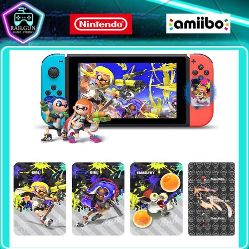 Jual Splatoon 3 Amiibo Cards Nintendo NEW 3 PCS Double Print - Mini ...
