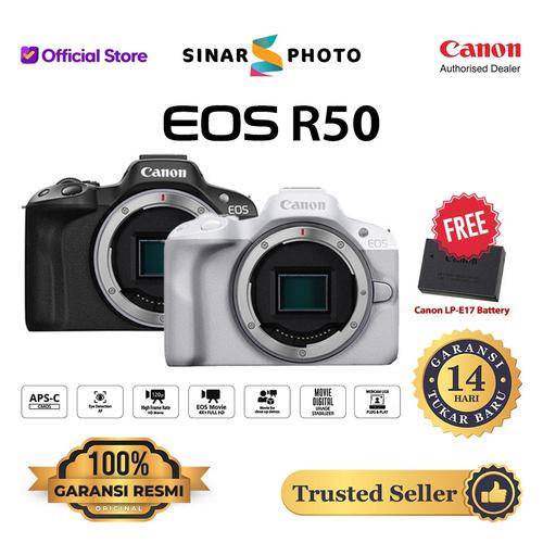 Promo Canon EOS R50 Body Only Mirrorless Camera Canon EOS R 50 GARANSI ...