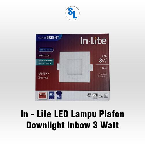 Jual In-Lite LED Lampu Plafon Downlight Inbow Kotak INPS628S - 3 Watt ...
