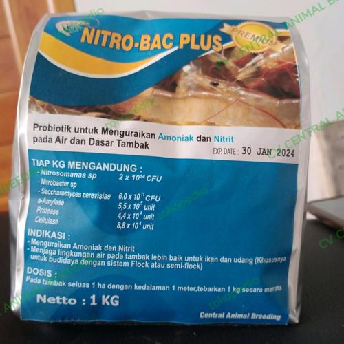 Jual probiotik nitrobacter nitro-bac 500gr polos untuk air budidaya ...