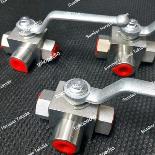 Jual 3 Way Ball Valve Hydraulic 1/2"Inch Merk Gemels (Italy) - Jakarta ...