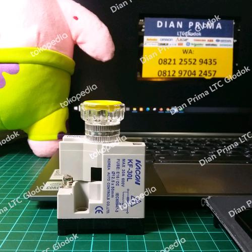 Jual KACON Spiral Fuse Holder KF-30L Max 30A 600V Fuse: E16/DI 12 ...