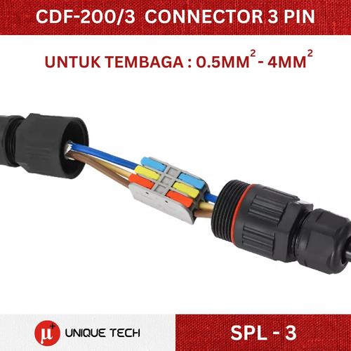 Jual CDF-200/3 IP68 WATERPROOF WIRE CONNECTOR SAMBUNGAN KABEL TAHAN AIR ...
