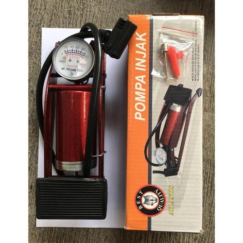 Jual POMPA INJAK FOOT PUMP SEPEDA MOTOR MOBIL ATLANTIS 1 TABUNG INJEK ...