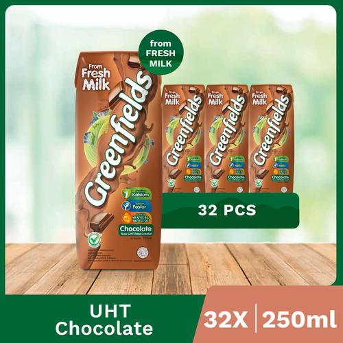 Promo [LEBIH HEMAT] Susu Greenfields UHT Chocolate 250ml x 1 Karton ...