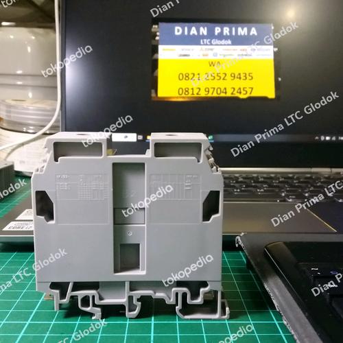 Jual Entrelec ABB Grey Screw Clamp Din Rail Terminal Block M70/22 ...
