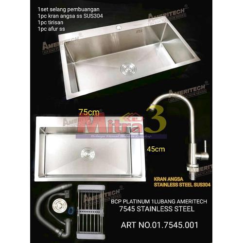 Jual Bak Cuci Piring BCP / Kitchen Sink Dapur 1 lubang AMERITECH 75 x ...