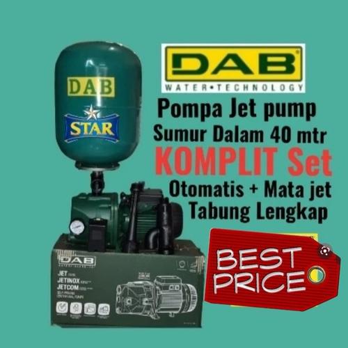 Jual Mesin pompa air jet pump DAB ITALY KOMPLIT Set ORIGINAL 30 - 40 ...