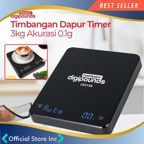 Jual Timbangan Dapur Kopi Kue Roti Digital 2in1 Timer Masak Baterai USB ...