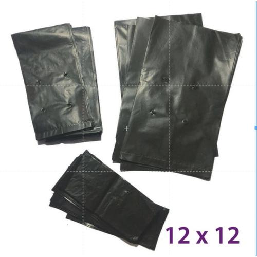 Jual Polybag 12x12 CM 50 LEMBAR Plastik polibek pot kantong semai benih ...