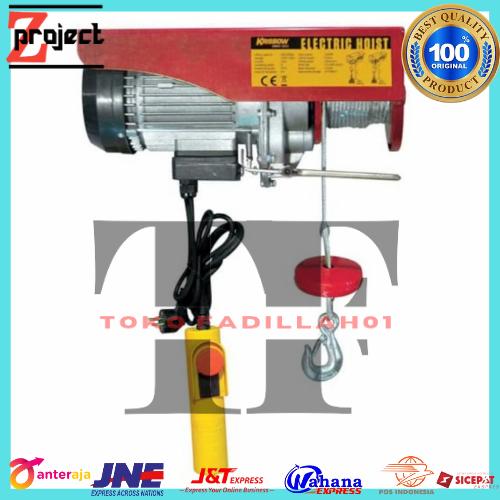 Jual KRISBOW mesin derek katrol elektrik hoist reel double hook 1 Ton ...
