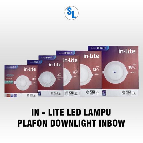 Jual In-Lite LED Lampu Plafon Downlight Inbow Bulat INPS628R - 3 Watt ...