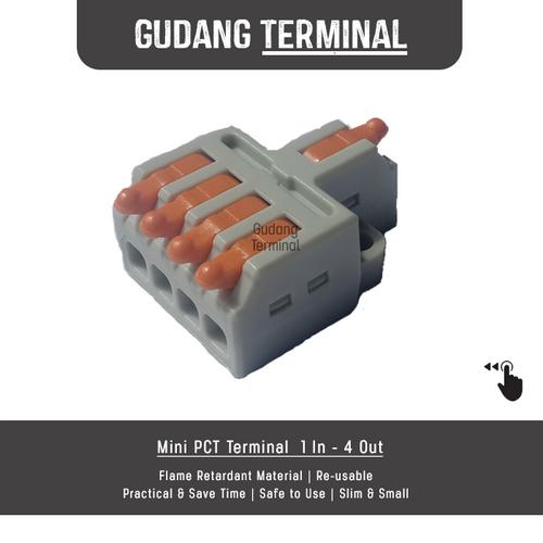 Jual Mini PCT Terminal D14 - Sambungan Kabel Listrik 1 in 4 Out - Kota ...