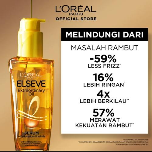 Jual L'Oreal Paris elseve extraordinary oil pink hair serum untuk ...