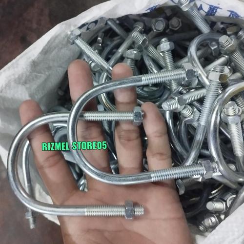 Jual Ubolt / u bolt pipa 4" besi 8mm Galvanis putih - Jakarta Pusat ...