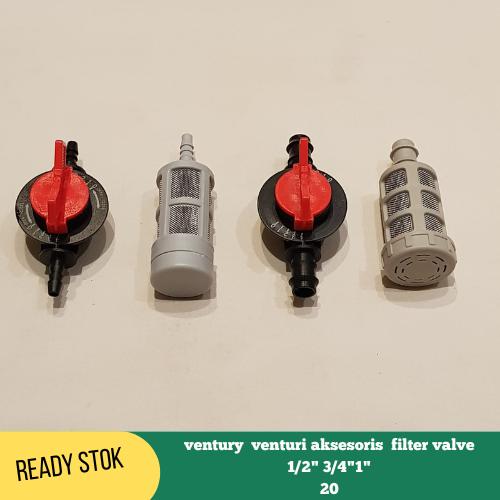 Jual ventury fertilizer venturi injektor aksesoris valve filter 1/2 3/4 ...