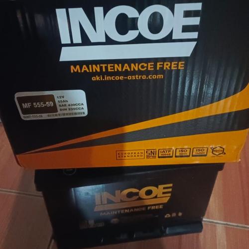 Jual Aki Accu Incoe MF Kering 55559 Din55 Innova Peugeot 306 VW polo ...