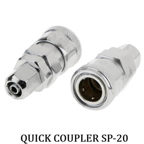 Jual Quick Coupler SP 20 Sambungan Selang Kompresor Recoil Cuk Kopler ...