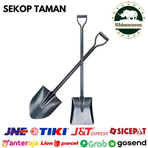 Jual Sekop Taman Tanah Skop Kebun Lancip Lurus Baja - 73cm, Lurus ...
