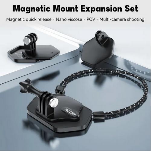 Jual Telesin Magnetic Mount Bracket Expansion Set Neck Mount Quick ...
