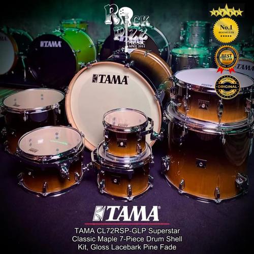 Jual TAMA CL72RSP GLP SUPERSTAR CLASSIC MAPLE 7PIECE DRUM SHELL KIT ...