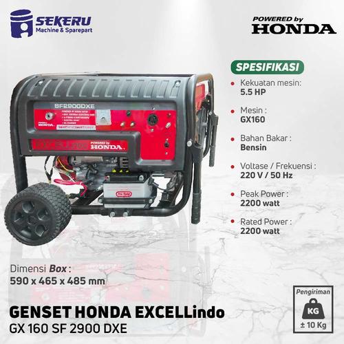 Jual Genset HONDA EXCELLindo GX160 SF2900 DXE Generator Set 2500watt - Kota Surabaya - CV ...