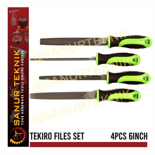 Jual TEKIRO FILES SET 4 PC / Kikir Set 6" 6in 6 inch isi 4 - Kota ...