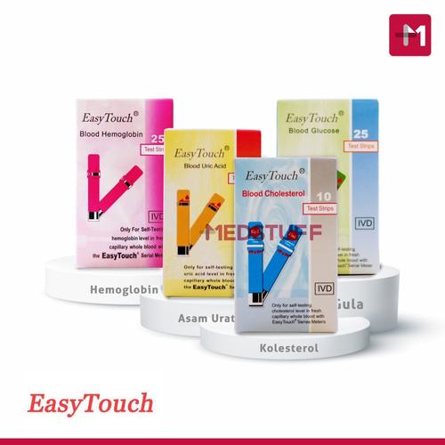 Jual Strip Easy Touch Strip Tes Gula Darah Kolesterol Asam Urat ...