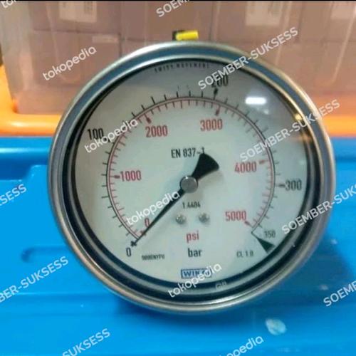 Jual pressure gauge wika 2.5" inch 5000 PSi 1/4"NPT model payung - Jakarta Barat - SOEMBER ...