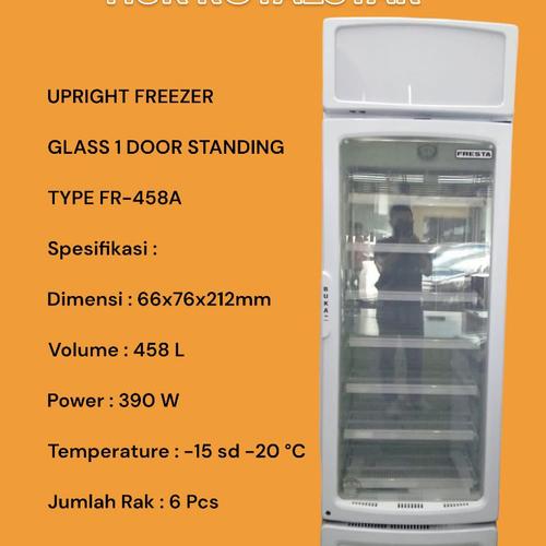 Jual UPRIGH FREEZER STANDING 1 DOOR FR-458A FRESTA-HUK ROYALSTAR - Kota ...