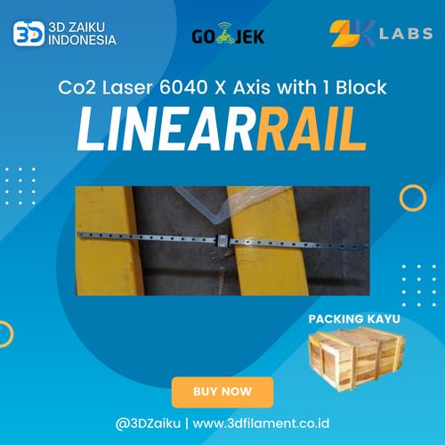 Jual ZKLabs CO2 LS-6040 Laser 6040 X Axis Linear Rail with 1 Block - Kota Surabaya - 3D Zaiku ...
