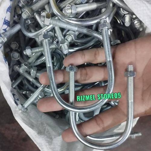 Jual Ubolt / u bolt pipa 12" besi 10mm Galvanis putih - Jakarta Pusat - RIZMEL STORE05 | Tokopedia