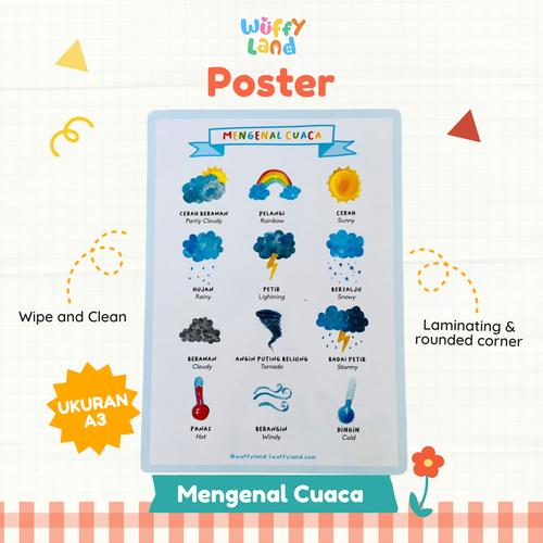 Jual Poster Edukasi - Mengenal Cuaca (Tebal) - Kota Malang - wuffyland ...