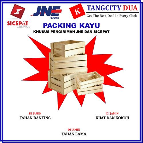 Jual PROMO EXTRA PACKING KAYU KHUSUS JNE DAN SICEPAT UNTUK PEMBELIAN ...