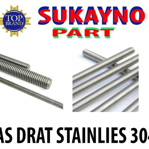 Jual long drat / as drat stainless M6 (Promo mur + ring) - 1as+2ring ...