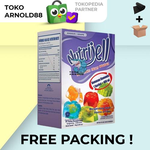 Jual Nutrijell Agar Agar Rasa Anggur / Nutrijell Grape - 1 Box 12 Pcs ...