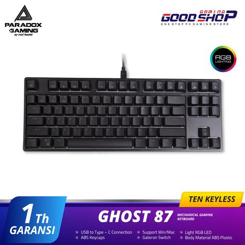 Jual Paradox Gaming Ghost 87 / GH87 RGB Mechanical Gaming Keyboard ...