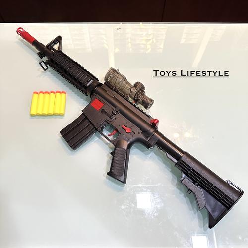 Jual Mainan Tembakan Model Nerf Soft Bullet Army Combat M16 - New ...