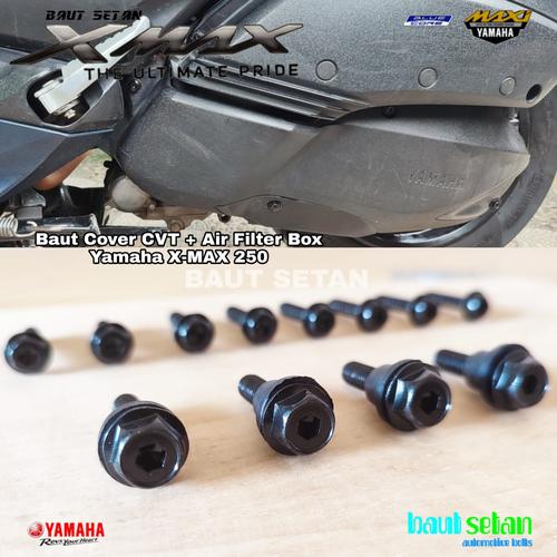 Jual Baut Full Set Cover Cvt Yamaha Xmax Mode Dua Kunci+Skrup Box ...