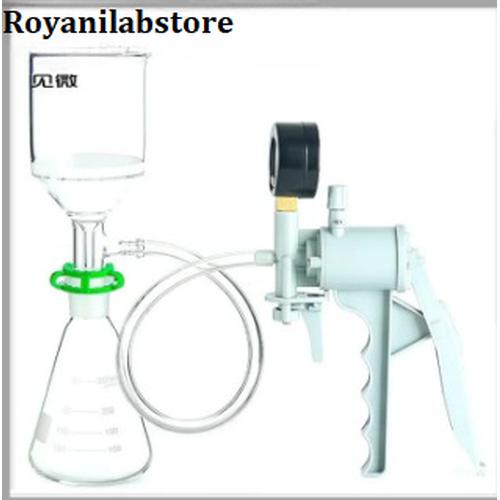 Jual Glass Vacuum Filtration Set 500ml Plus Handheld Vacuum Pump with ...