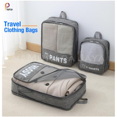 Jual PLATO Kantong Baju Tas Travel Bag Organizer Penyimpanan Baju ...