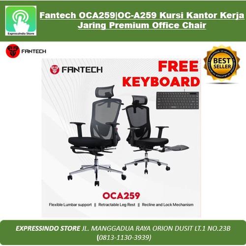 Jual Fantech OCA259|OC-A259 Kursi Kantor Kerja Jaring Premium Office ...