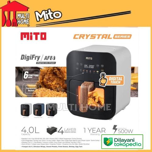 Promo Digital Air Fryer Mito Af8 Af 8 Wadah Panci Transparan