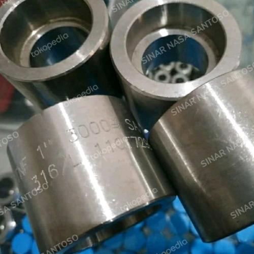 Jual Socket Class 3000 Stainless SS316 SW 1/4" inch / Socket Weld ...